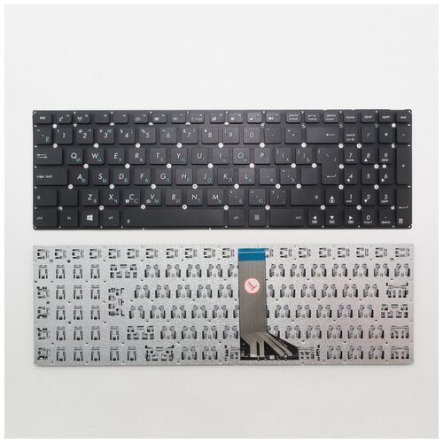 Клавиатура для ноутбука Asus A551C, P551, X502 черная, большой Enter (шлейф 10 см)