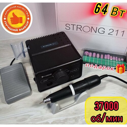 STRONG 211+H400RU, Black / Черный, 37000 об/мин, 64 Вт