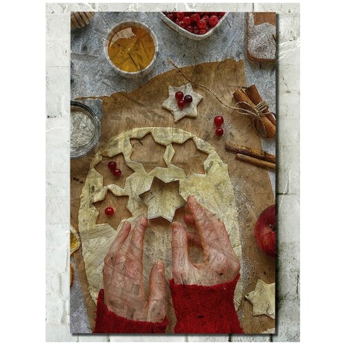 Картина интерьерная на рельефной доске Разное Еда (кекс, сладкое, food, интерьер, кафе, бар) - 4590