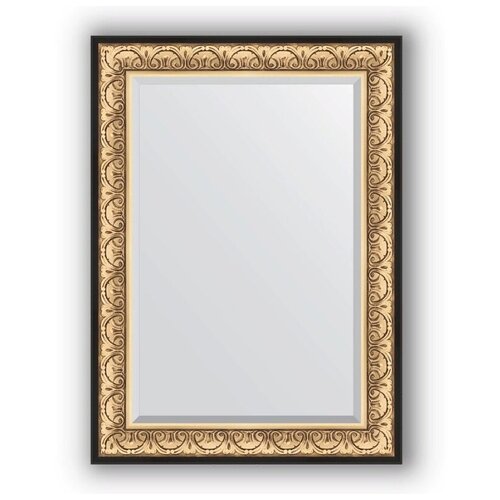 Зеркало Evoform Exclusive 110х80 Барокко золото