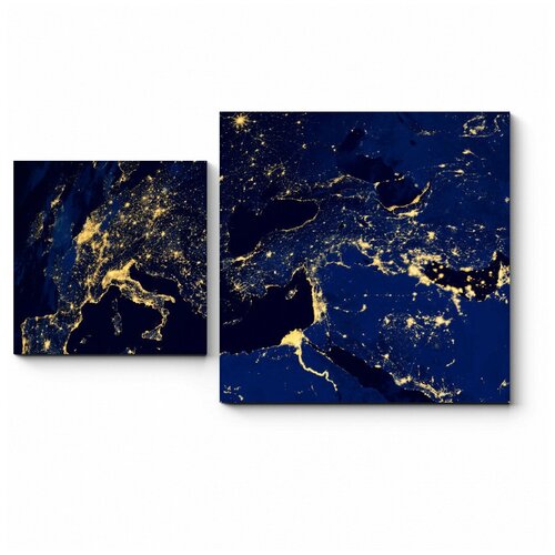 Модульная картина Земля из Космоса прекрасна 70x42