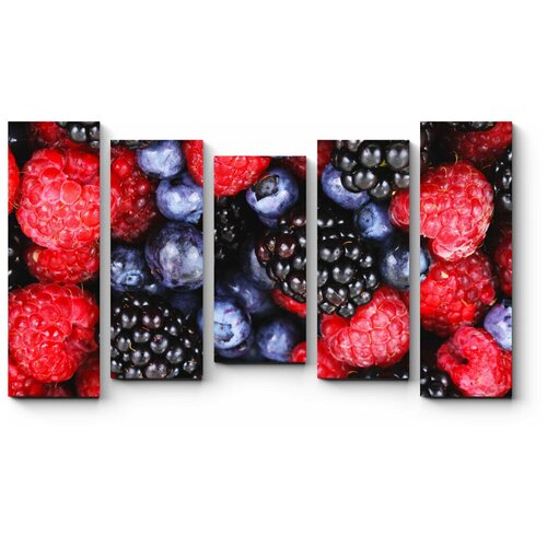 Модульная картина Сладкие ягоды 140x84