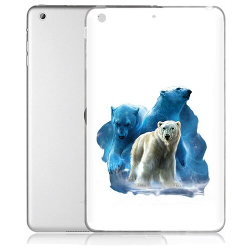 Чехол задняя-панель-накладка-бампер MyPads полярный медведь для iPad Pro 11 (2018) A1979/A1934/A2013 противоударный