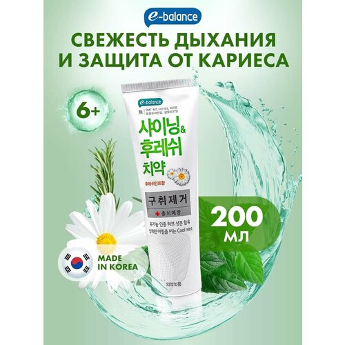E-BALANCE Корейская зубная паста Shining & Fresh для полости рта 2 шт