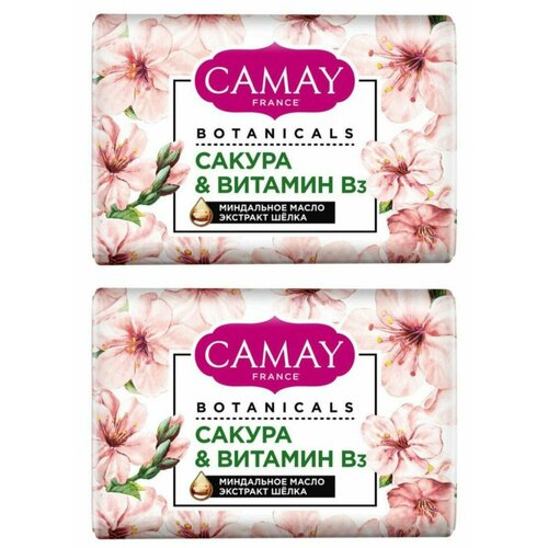 Camay Мыло туалетное Botanicals Японская сакура 85 гр, 2 шт