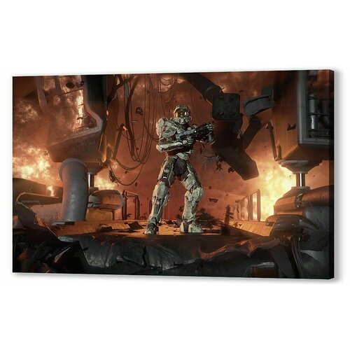 Плакат, постер на бумаге Halo 4. Размер 60 х 84 см
