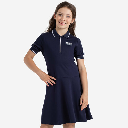 Школьное платье Kapika, размер 134, синий
