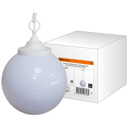Потолочный светильник TDM ELECTRIC SQ0313-0006, E27, 60 Вт, кол-во ламп: 1 шт., цвет: белый