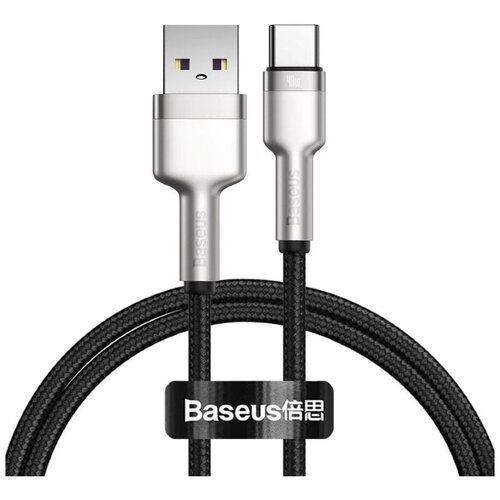 Кабель Baseus Cafule Series Metal Data Cable USB to Type-C 40W 25см- черный (CATJK-01)
