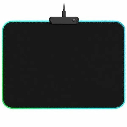 Игровой коврик для мыши с RGB подсветкой 250x350х4, водоотталкивающее покрытие, 14 режимов, коврик для клавиатуры и мыши