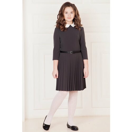Школьное платье Инфанта, размер 158/80, серый