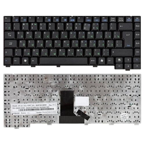 Клавиатура для ноутбука Asus A3, A3L, A3G, A3000, A6, A6000, A9, Z9, Z81, Z91 черная