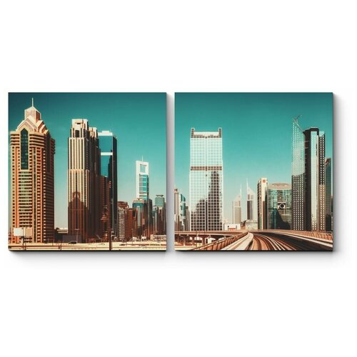 Модульная картина Дубайское метро 100x50