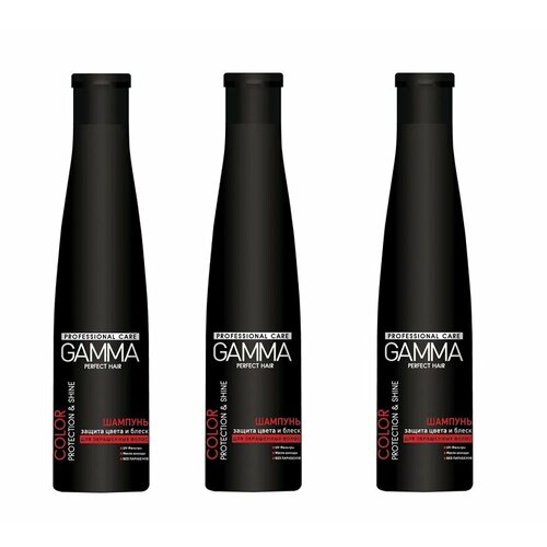 Шампунь Gamma Perfect Hair, Свобода, Защита цвета и блеск для окрашенных волос, 350 мл, 3 шт.