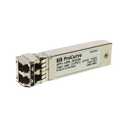 J9152D Трансивер HPE Aruba 10G SFP+ LC LRM 220m OM2 MMF Transceiver (J9152D)