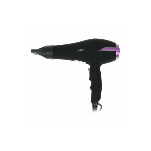 Фен DEXP HD-2000AC черный/фиолетовый