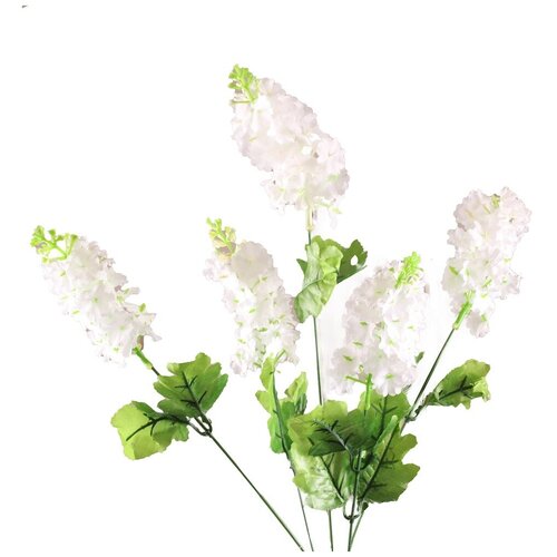 Искусственные цветы Сирень белая / Искусственные растения для декора / декор для дома