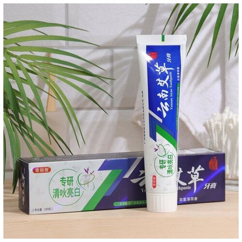 Зубная паста китйская традиционная мята для курильщиков защита дёсен и отбеливание, 180 г 9216722