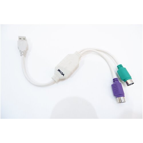 Переходник USB PS2 VCOM подключить мышь и клавиатуру с разъемом PS/2 к порту USB