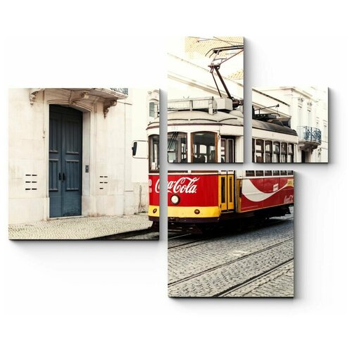Модульная картина Трамвай Coca-Cola162x135