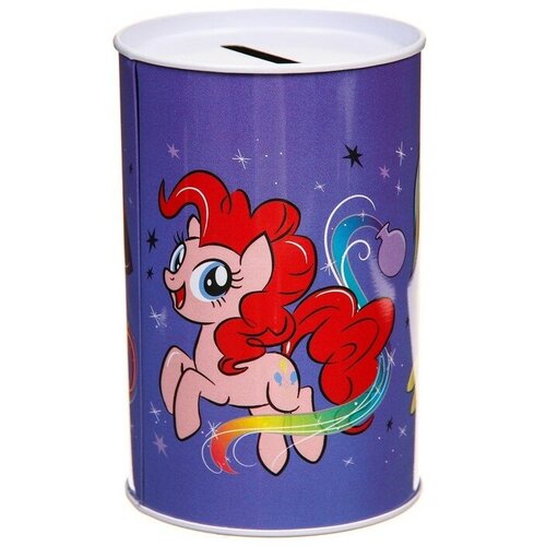 Копилка металлическая, 6,5 см х 6,5 см х 12 см "Make your own magic", My Little Pony