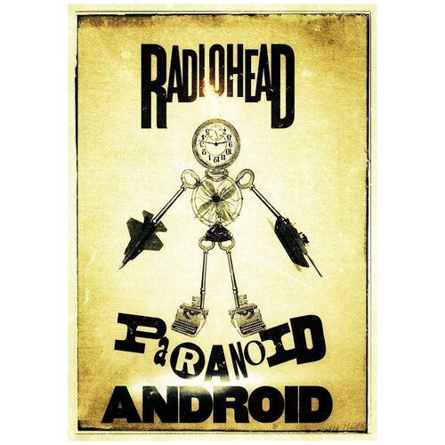 Постер / Плакат / Картина Radiohead - Paranoid Android 40х50 см в подарочном тубусе