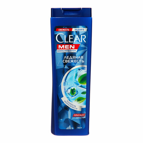 Шампунь для волос Clear Men «Ледяная свежесть», против перхоти, 400 мл (комплект из 2 шт)