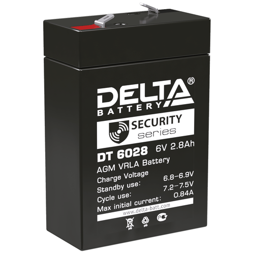 Аккумуляторная батарея DELTA Battery DT 6028 6В 2.8 А·ч