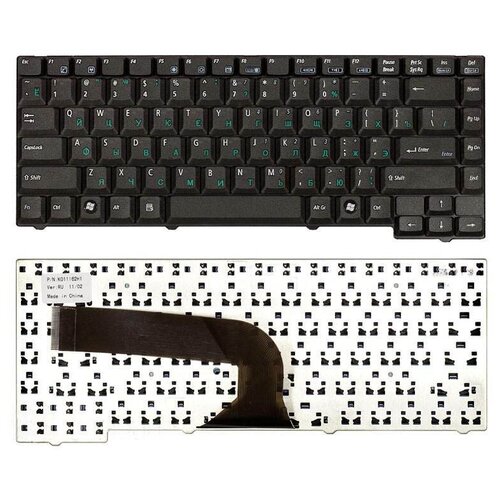 Клавиатура для ноутбука Asus MP-07B36SU-5282, русская, черная