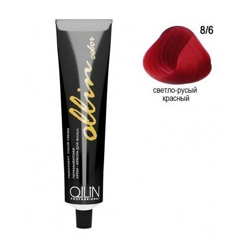 Ollin Professional 8/6 крем-краска для волос стойкая - светло-русый красный Ollin Color , 60 мл