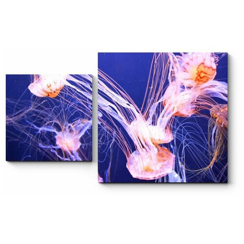 Модульная картина Очаровательные медузы130x78