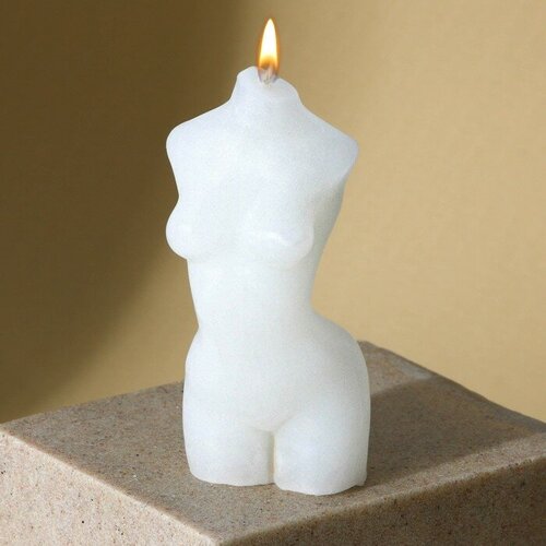 Свеча интерьерная "Женское тело", белая, 9,5 х 4 см