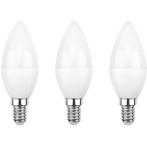 Набор лампа лампочка светодиодная Свеча CN 11.5 Вт E14 1093 Лм 6500 K холодное свечение, в комплекте 3 штуки