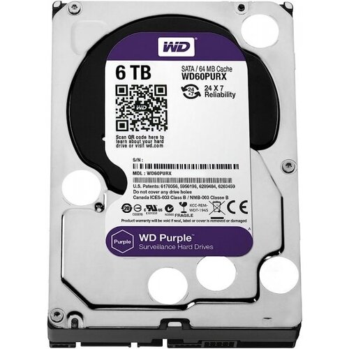 Жесткий диск Western Digital WD60PURX 6Tb IntelliPower SATAIII 3.5" HDD