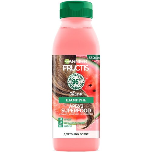 Шампунь для тонких волос Garnier Fructis Superfood Shampoo 350 мл .