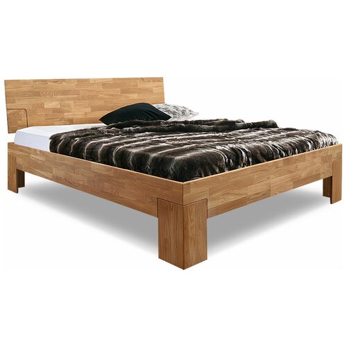 Двуспальная кровать Берген С | бейц-масло | 160х200 см