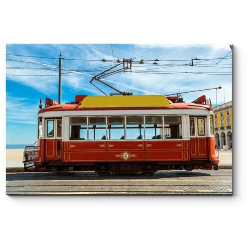 Модульная картина Старинный трамвай в центре Лиссабона40x27
