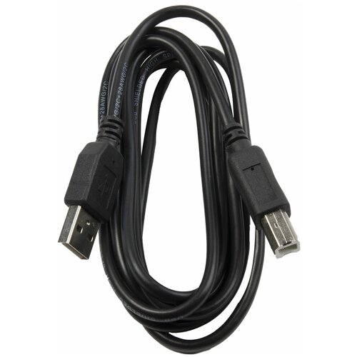 Кабель USB AM-BM Oxion Стандарт 1.8 м, ПВХ/медь, цвет чёрный