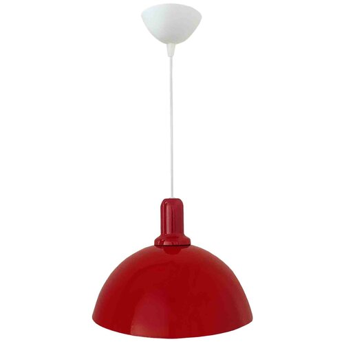 Светильник подвесной, металлический, красный, Ø250х110мм 12-102