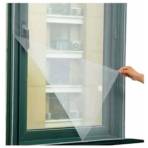 Москитная сетка на окна с крепежной лентой 1,5х1,3 м