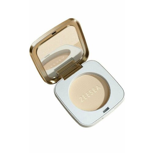 Пудра компактная, Zeesea, Soft Velvet Pressed Powder, тон 01 жемчужный, 7 г