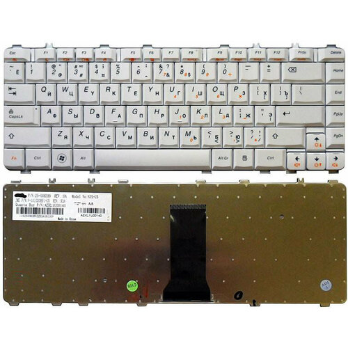 Клавиатура для ноутбука Lenovo IdeaPad Y560-740A белая