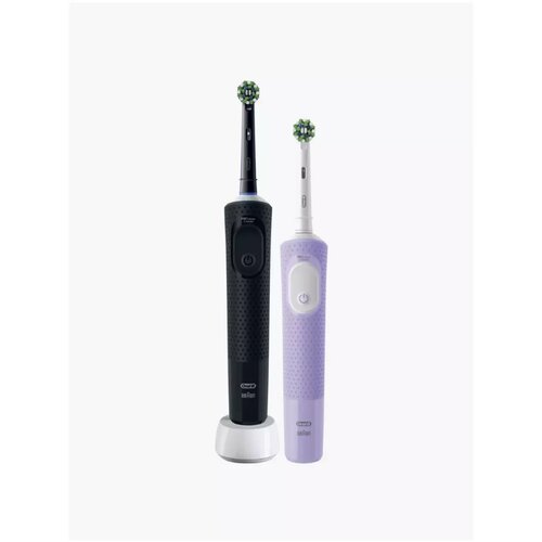 Набор Braun Oral-B Vitality Cross Action, Black + Lilac Mist
