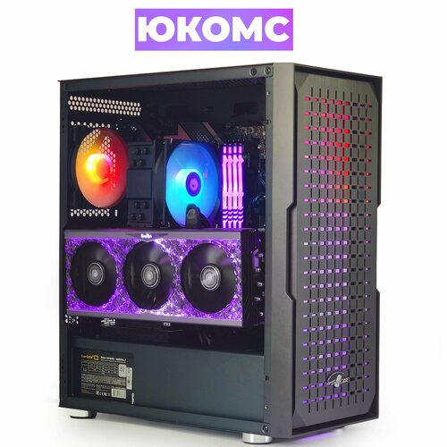 Игровой PC юкомс i5 4430, RTX 2080 8GB, SSD 480GB, 8GB DDR3, БП 600W, win 10 pro, Big black case