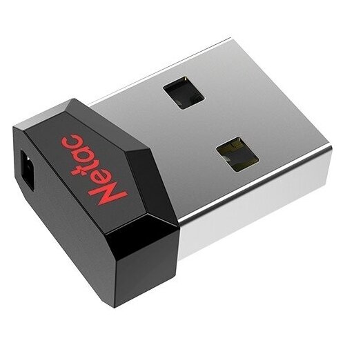 Флешка USB 16 ГБ Netac UM81 NT03UM81N-016G-20BK, серебристо-черная