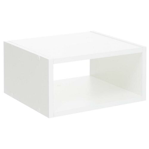 Клик Мебель Стеллаж №2 DICE CUBE 1/2 секция, 360х180х320, Белый