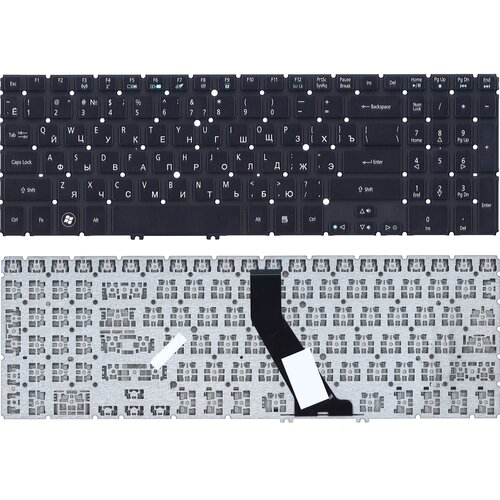 Клавиатура для ноутбука ACER V5-572 черная с подсветкой