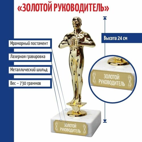 Подарки Статуэтка Фигура "Золотой руководитель" (24 см)