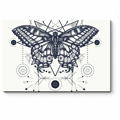 Модульная картина Эскиз бабочки 70x47