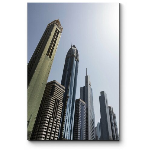 Модульная картина Оазис небоскребов 30x45